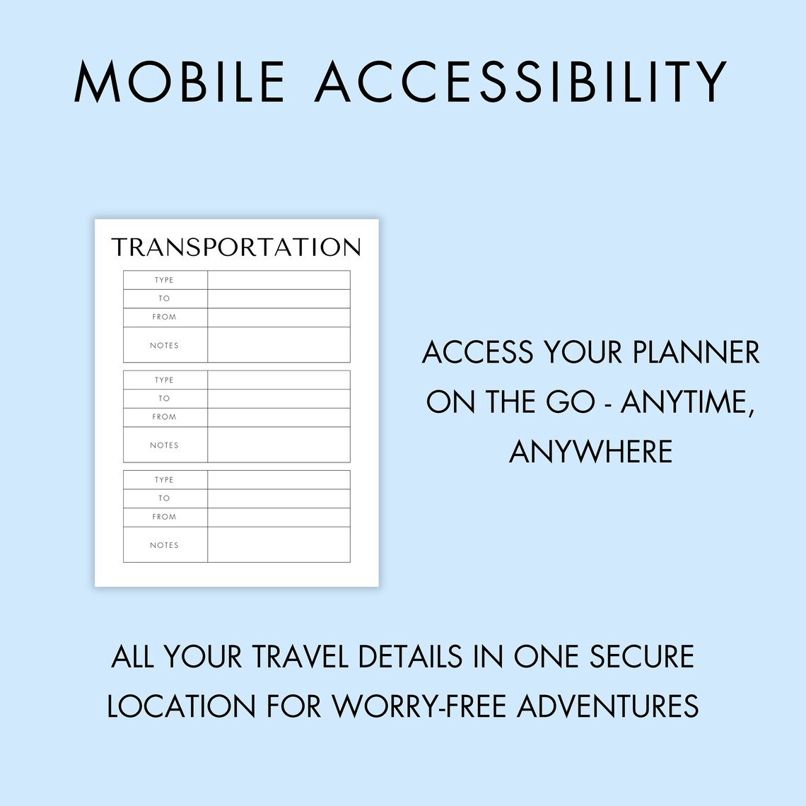Easy and Simple Travel Planner Template | Goodnotes | Digital Download ...