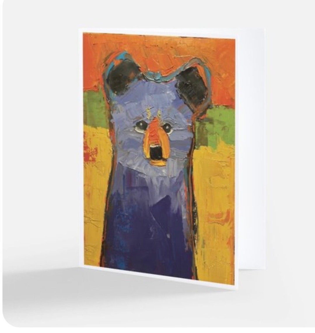 Cards - Rasta Bear, Five Blank Cards - Etsy