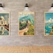 New 7 Wonders of the World, Travel Posters, Digital Vintage Print ...