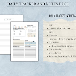 Printable Skincare Tracker, Skincare Routine, Acne Guide, Digital ...