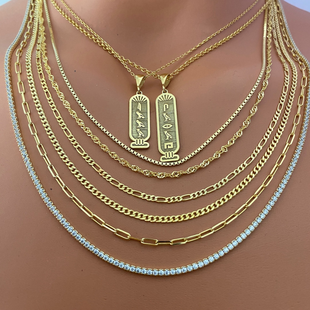 Egyptian Cartouche Name Necklace, Egypt Symbol Name Pendant ...