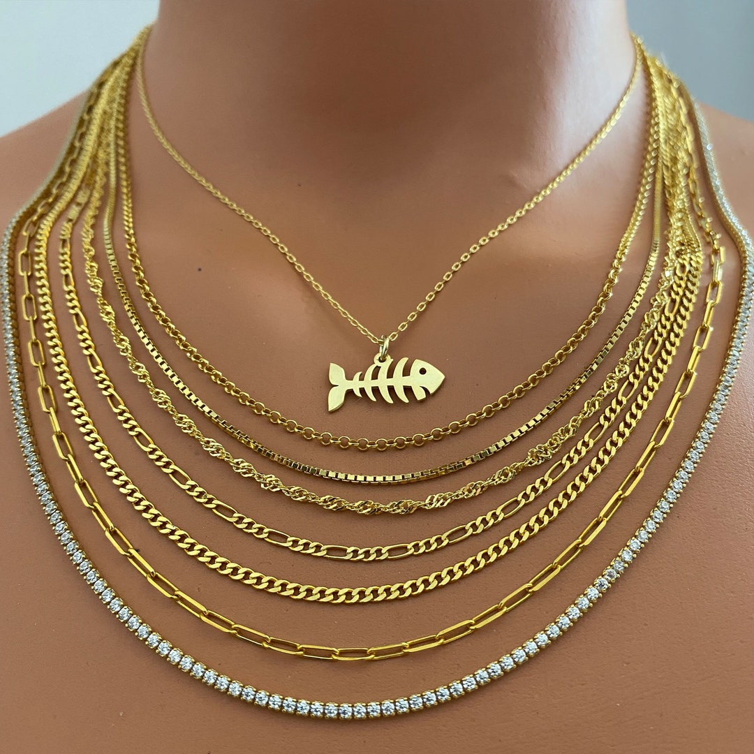 Dainty Fishbone Necklace: Minimalist Silver Pendant - Etsy