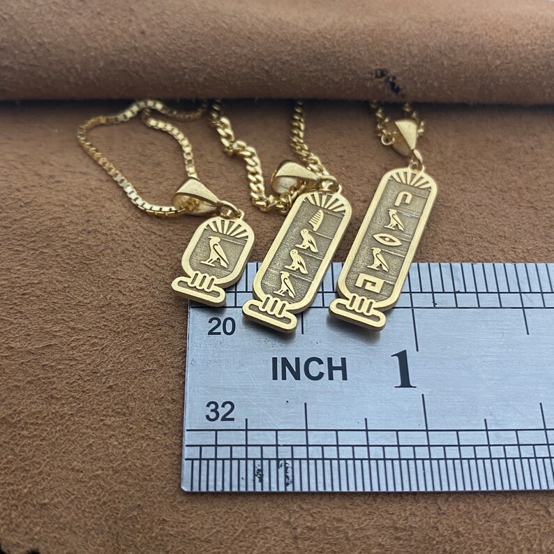 Egyptian Cartouche Name Necklace, Egypt Symbol Name Pendant ...