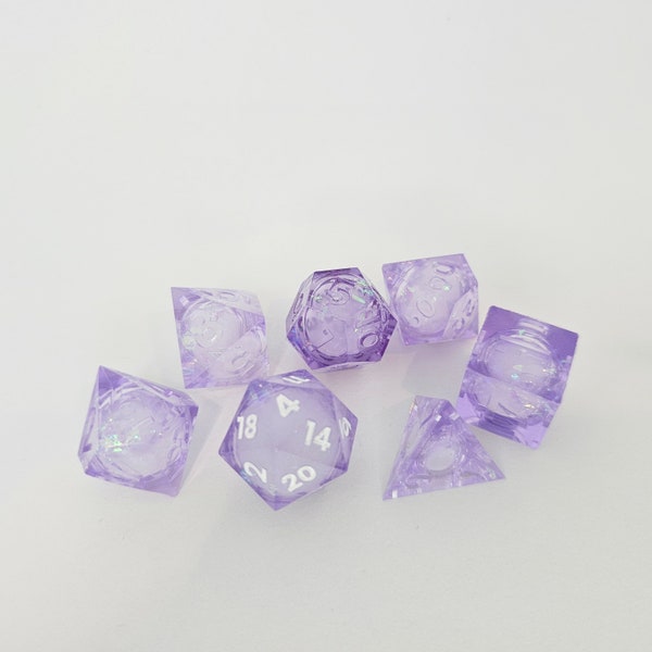 Purple Dice Set - Etsy