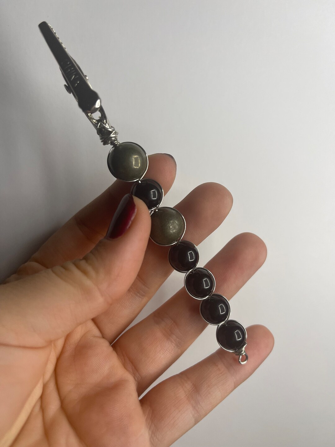 Crystal & Wire Clip / Multi-use Clip / Bracelet Helper / ATM Clip ...