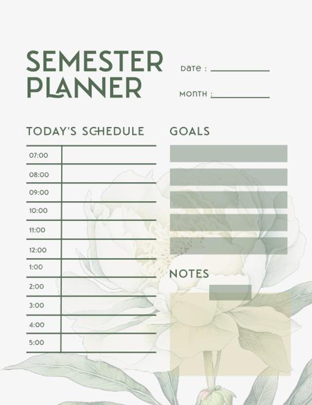 Semester Planner Organizer - Etsy