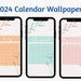 2024 12 Month Digital Calendar iPhone Calendar iPhone Background 2024 ...