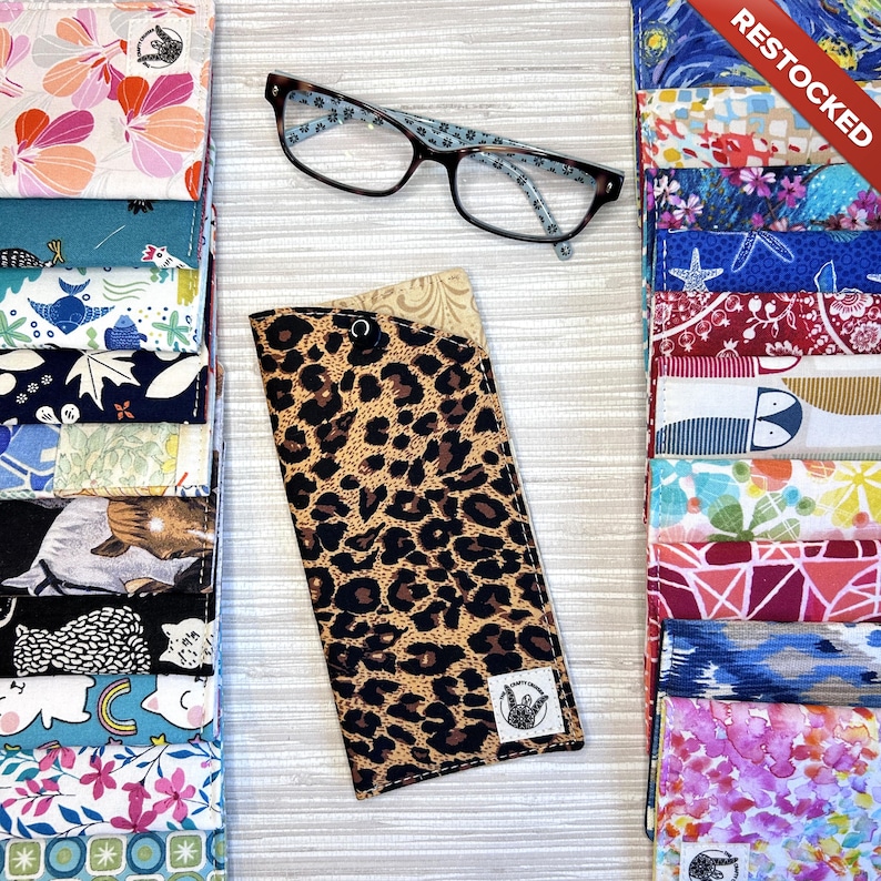 Soft Eyeglasses Case With Snap, Slim Glasses Sleeve - Teacher or ...