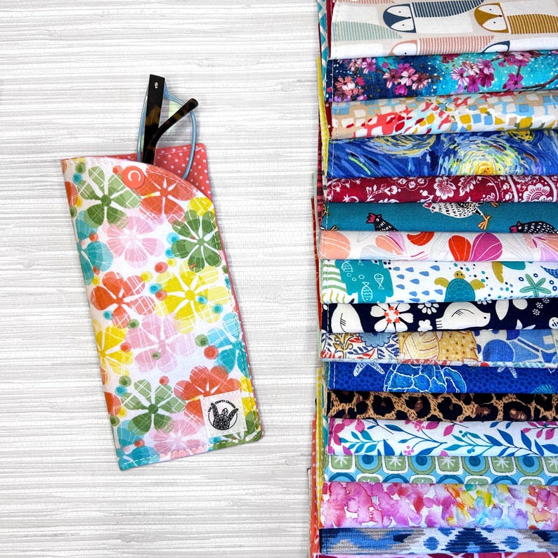Soft Eyeglasses Case With Snap, Slim Glasses Sleeve - Teacher or ...