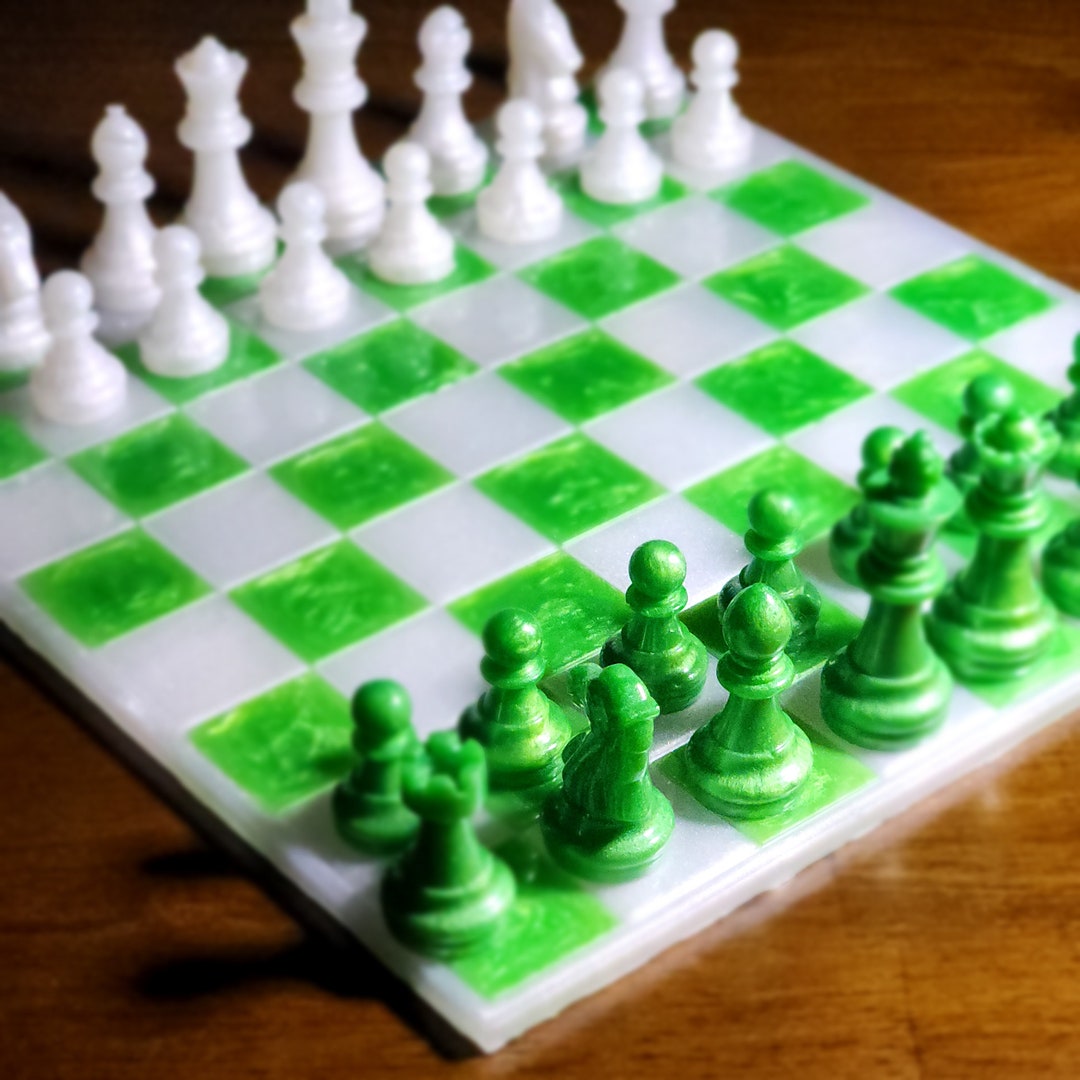 Custom Resin Epoxy Chess Set - Etsy