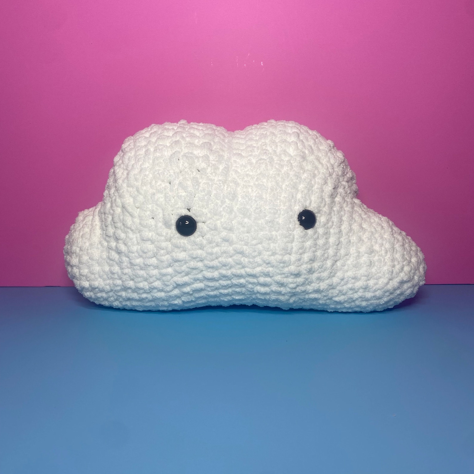 Large Crochet Cloud Plushie customizable - Etsy