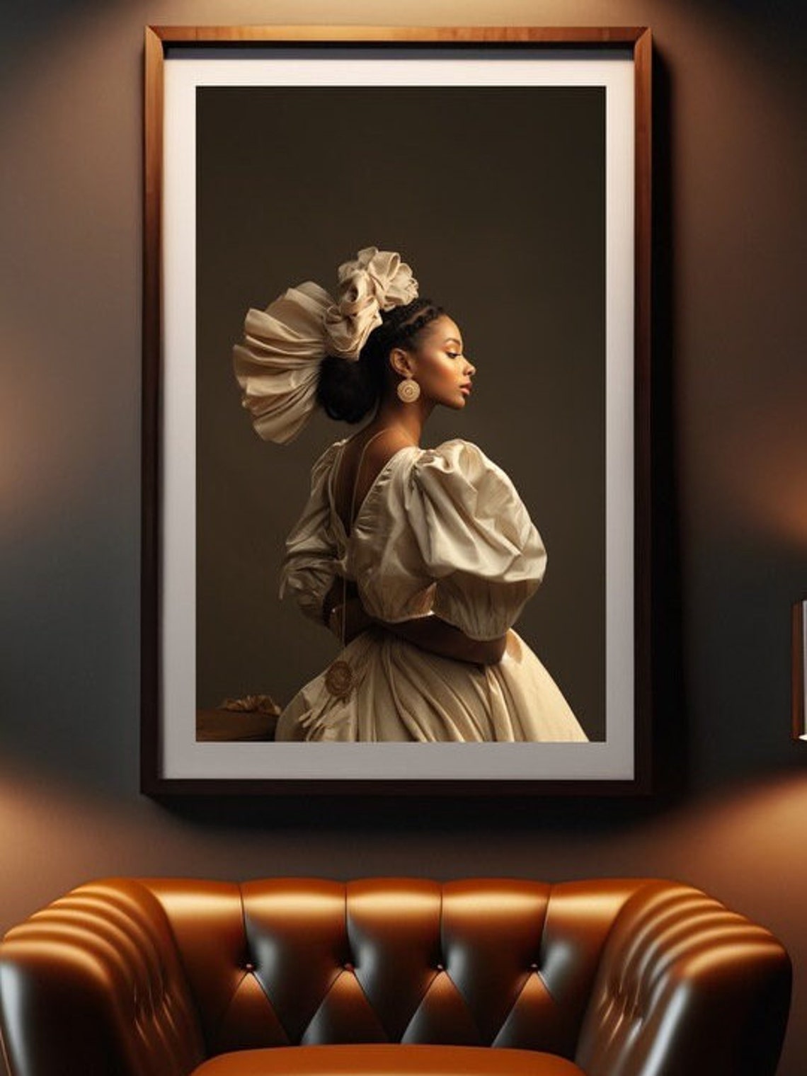 Unframed Physical Art Yemisi Black Woman Wall Art African Woman Art ...