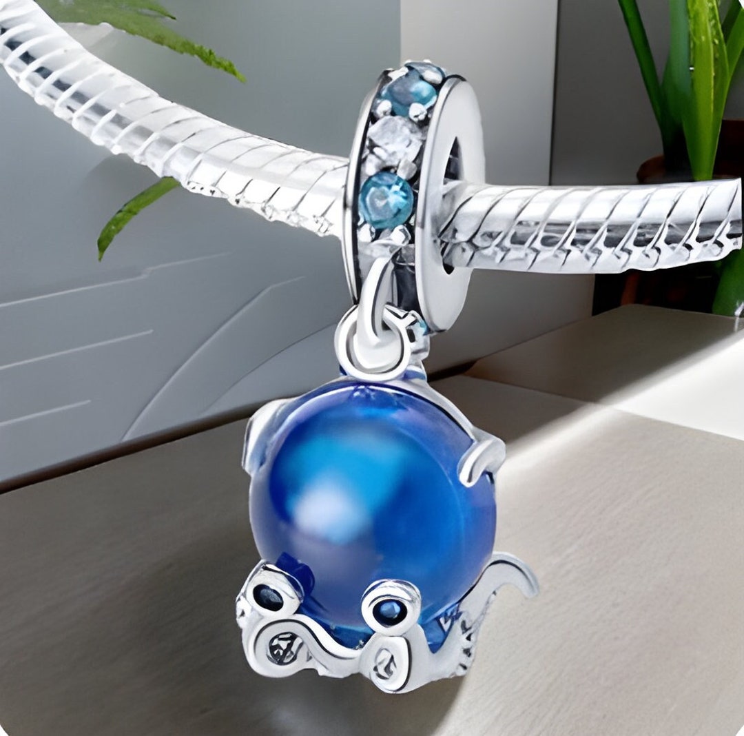Octopus Charm, S925 Silver, Handmade Jewellery, Charm for Mum, Fits ...
