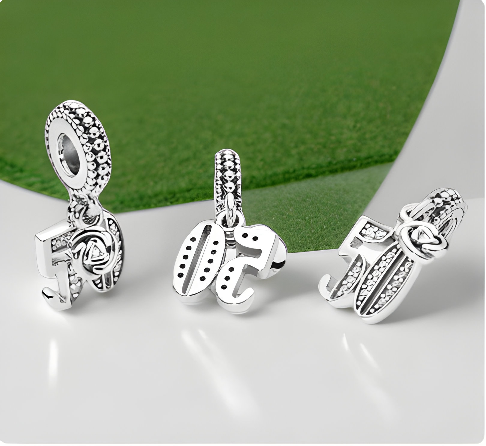 50th Celebration Charm, Celebration Dangle Charm, 50th Anniversary ...