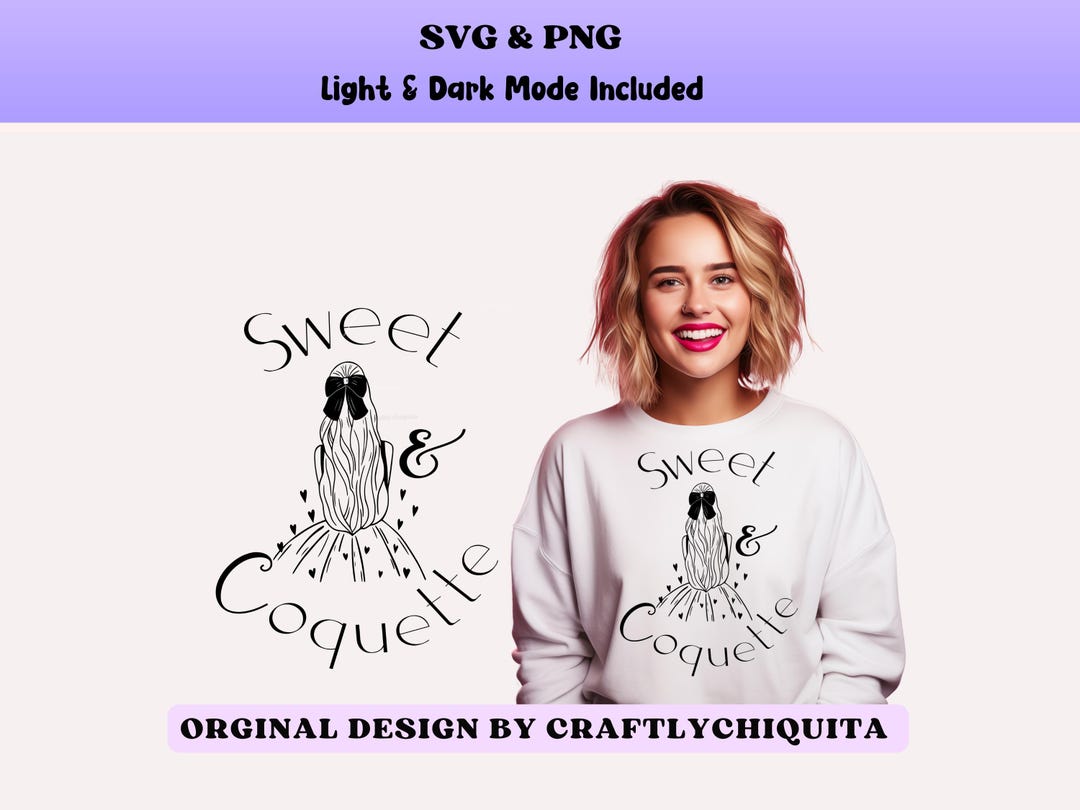 Coquette Svg Design for Coquette Stickers, Room Decor, Sweatshirts, Dtf ...