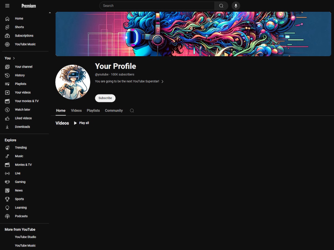 VR Gamer Design for Youtube Channel Gamer Avatar Influencer Includes 82 ...