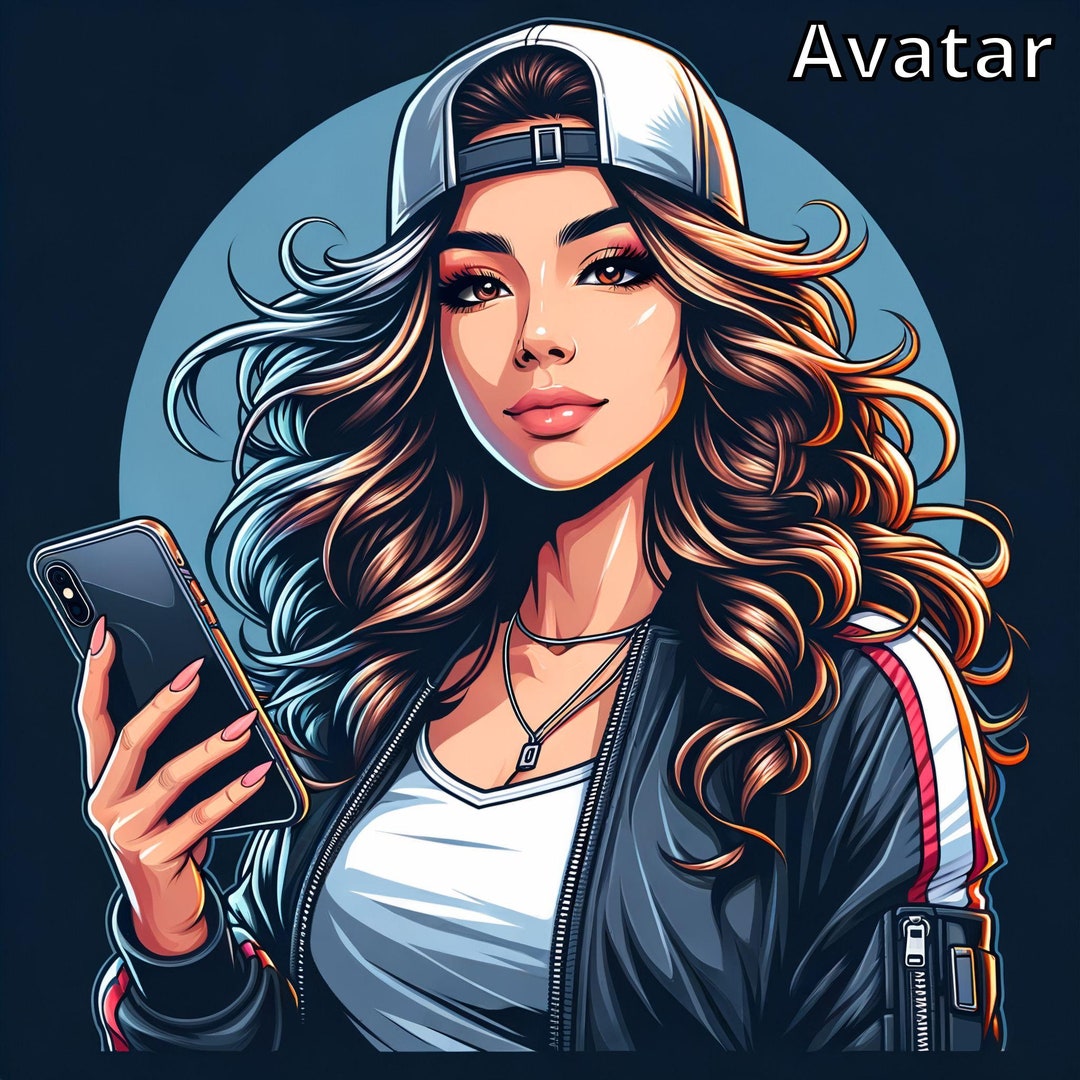 Gamer Girl Design for Youtube Channel Gamer Avatar Influencer Includes ...