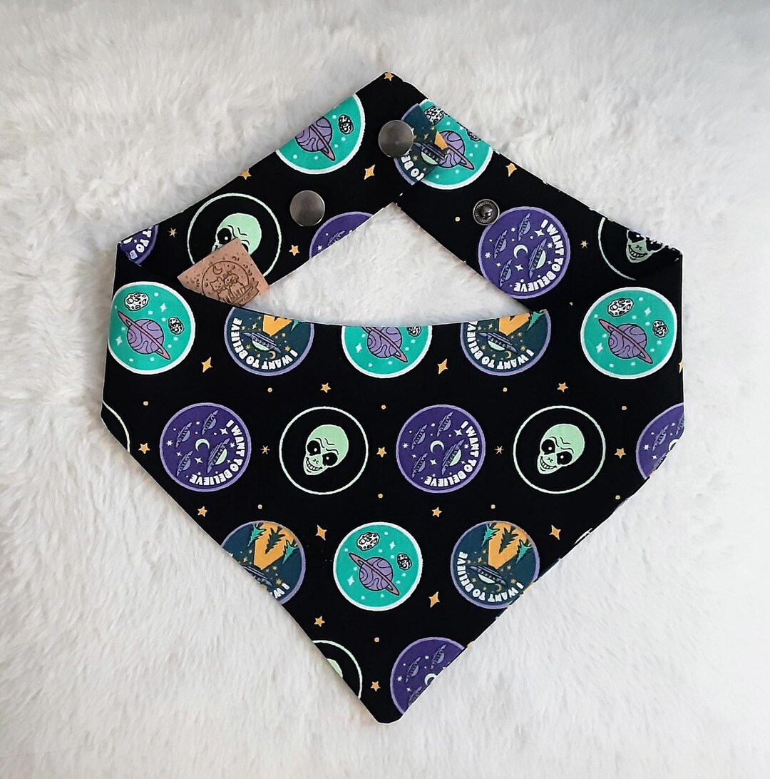 Aliens & Ufos Bandana, Space, I Want to Believe, Dog Bandana, Cat ...