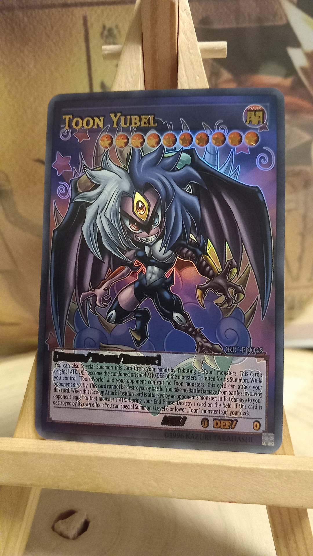 Yu-gi-oh Toon Yubel Holographic Card V ANG - Etsy