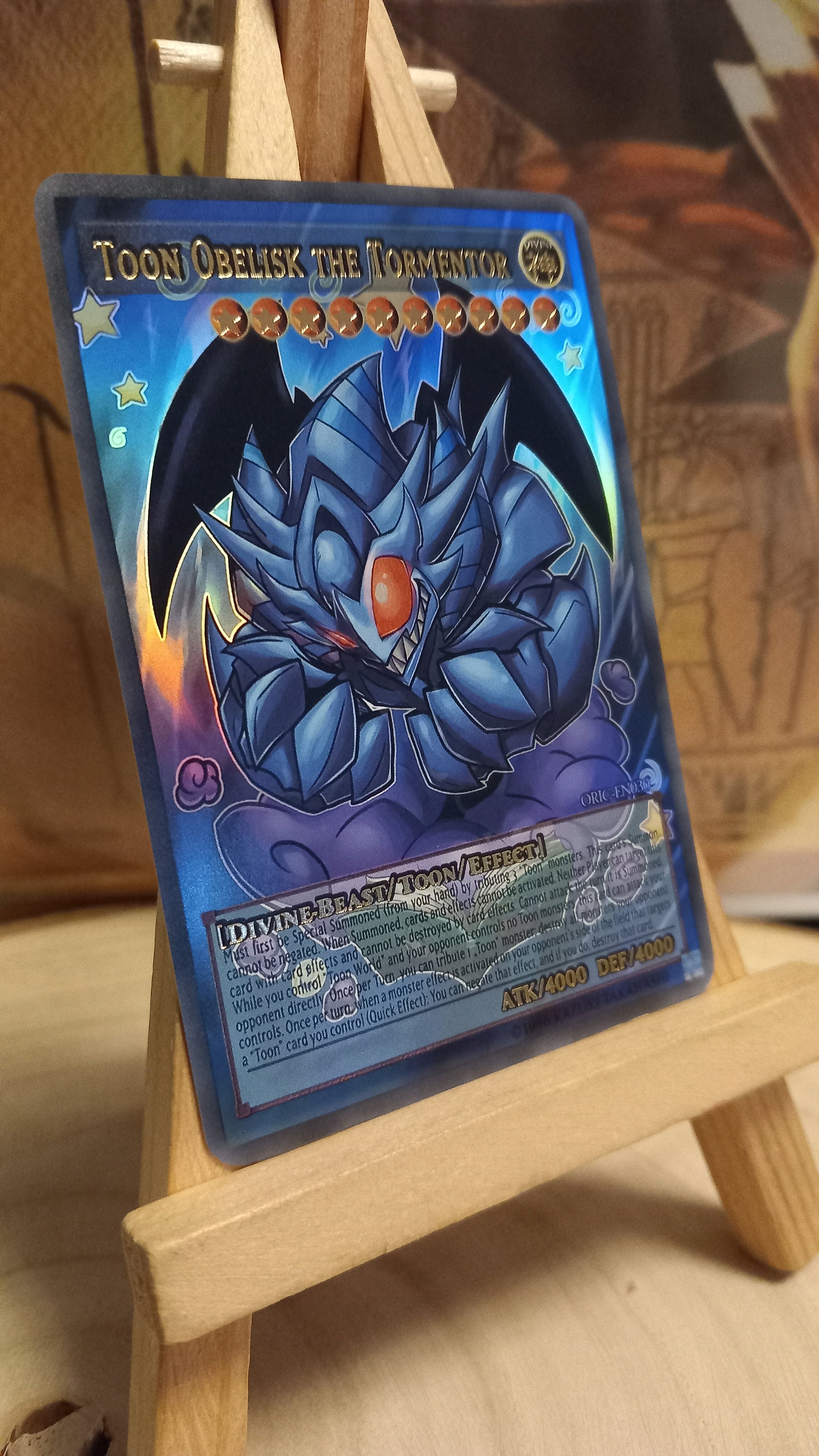 Yu-gi-oh Toon Obelisk the Tormentor Holographic V ANG Card - Etsy