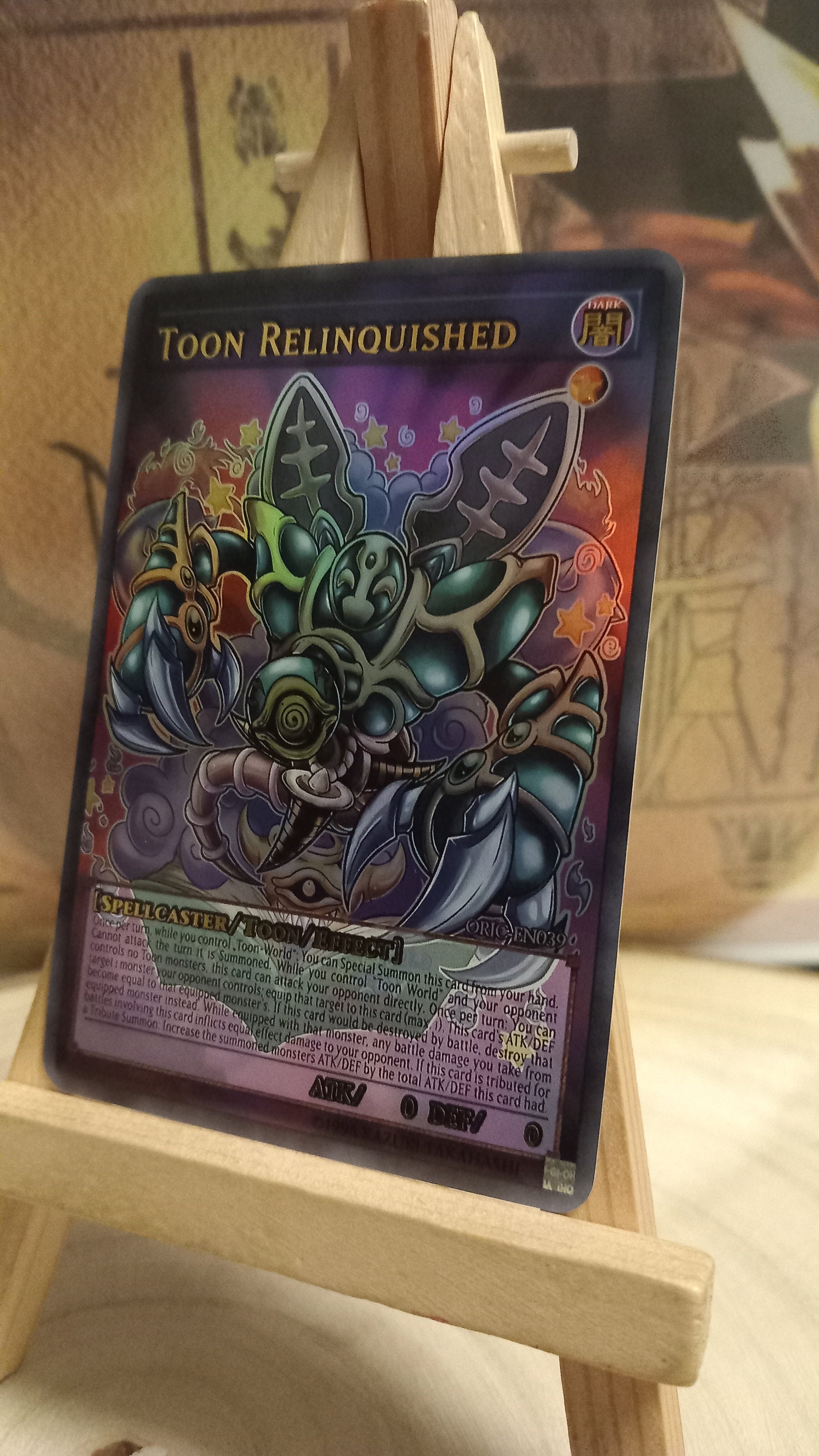 Yu-gi-oh Toon Relinquished Holographic V ANG Card - Etsy