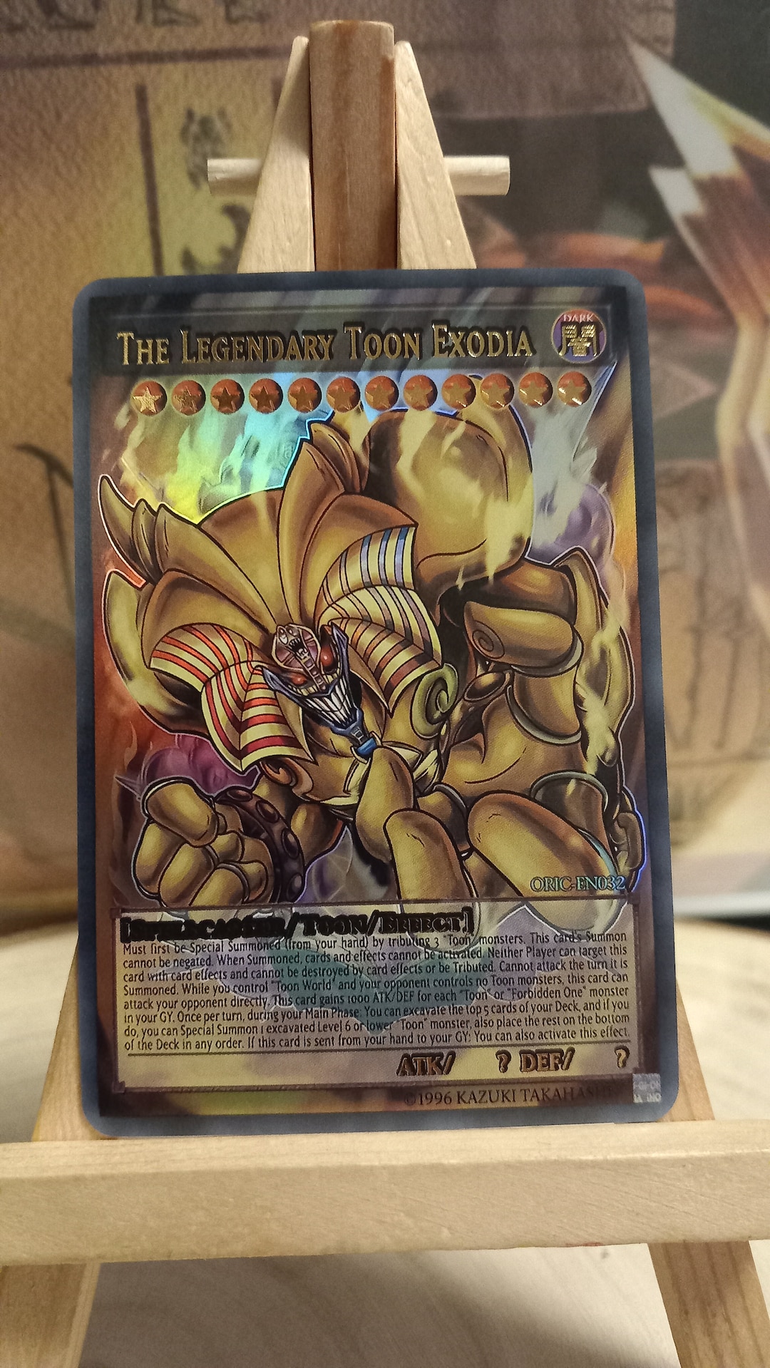 Yu-gi-oh the Legendary Toon Exodia Holographic V ANG Card - Etsy