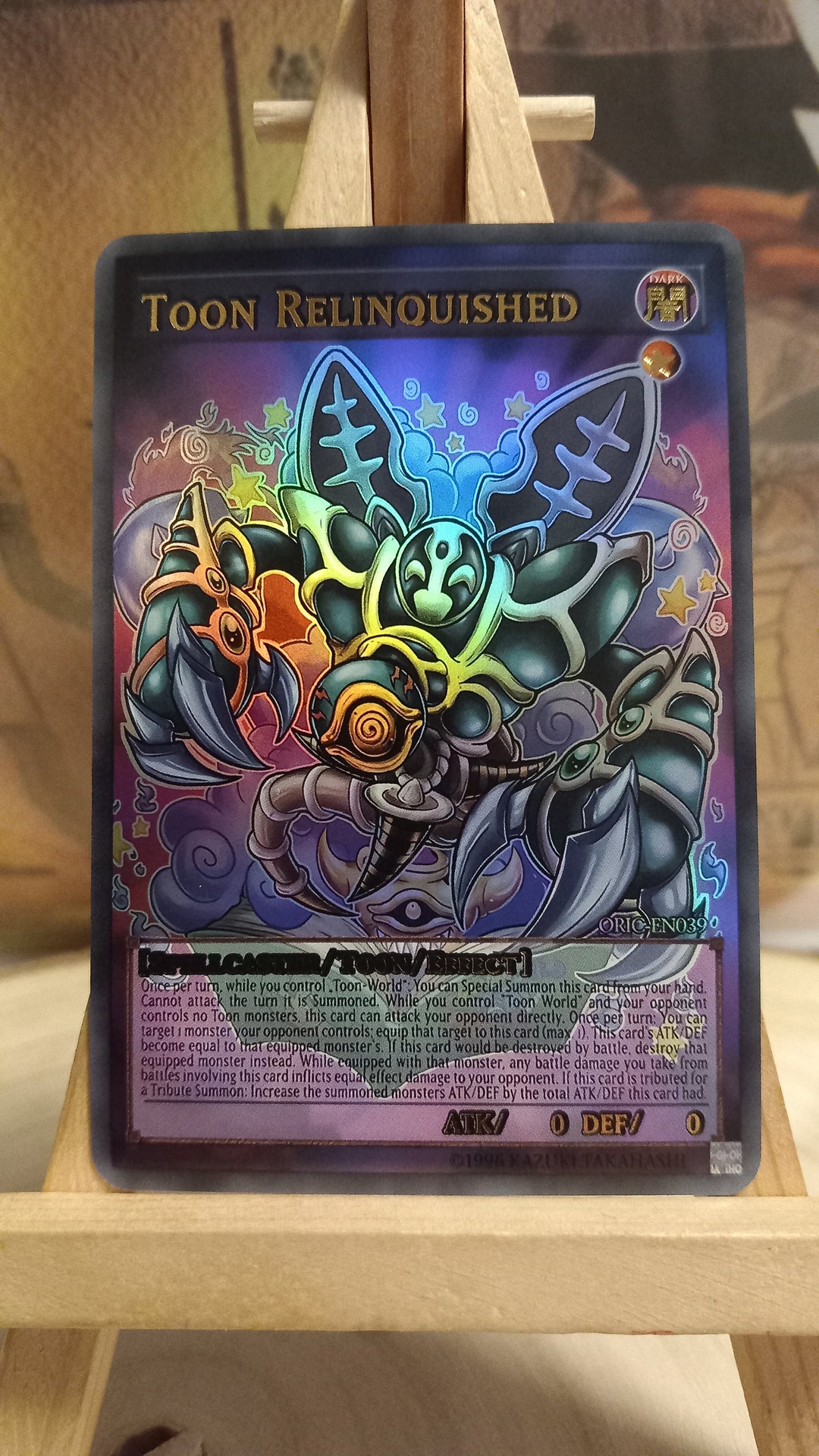 Yu-gi-oh Toon Relinquished Holographic V ANG Card - Etsy