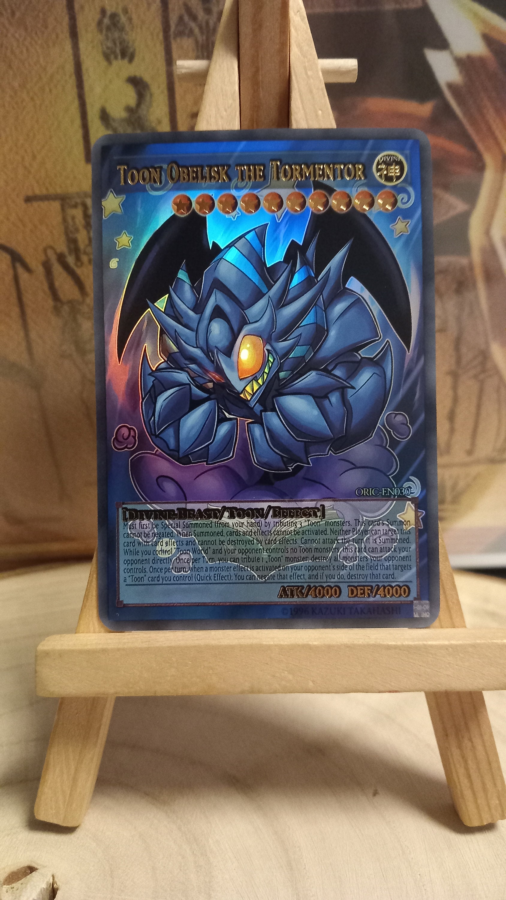 Yu-gi-oh Toon Obelisk the Tormentor Holographic V ANG Card - Etsy