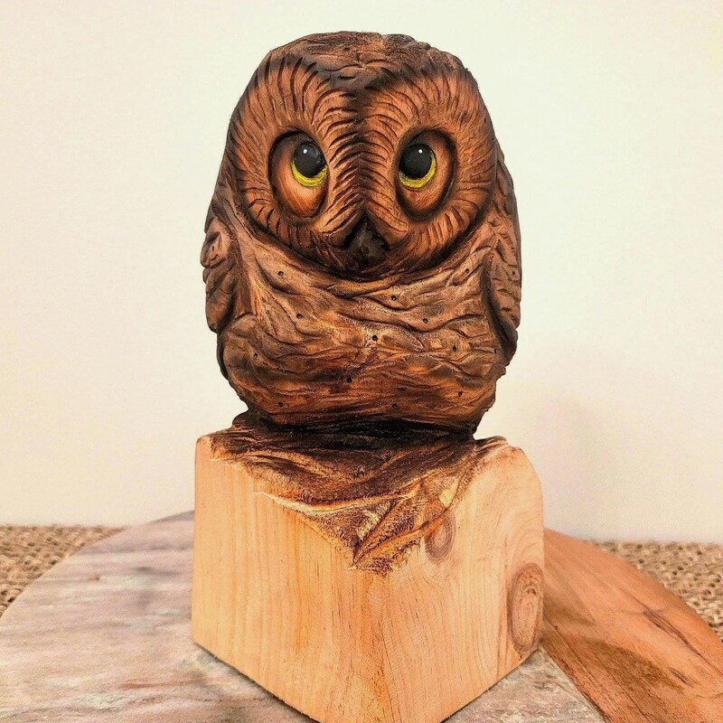 Chainsaw Sculpture of Owl - Etsy