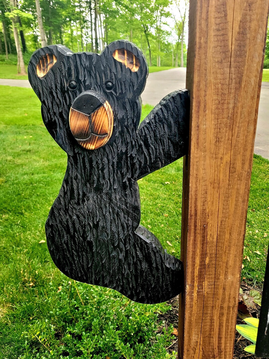 Chainsaw Carved Bear Sign Chainsaw Carved Bear Wooden Animal Signs Wood ...
