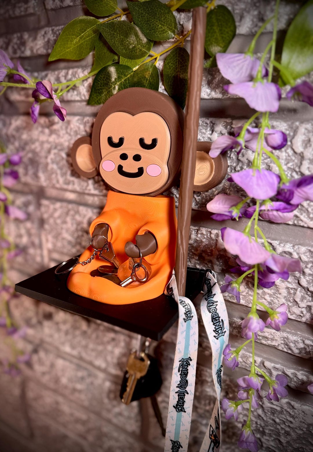 Meet the Monk-key Holder — Your Zen Master of Organization! - Etsy