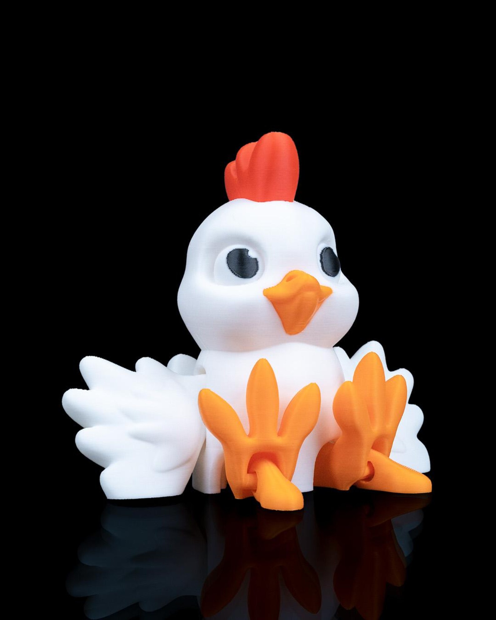 Flapper Chicken: 3D Printed Flexi Fidget Toy - Etsy