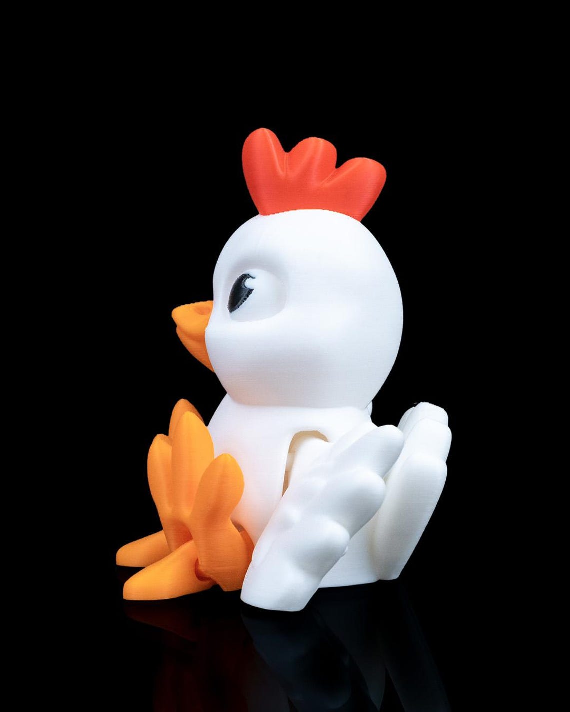 Flapper Chicken: 3D Printed Flexi Fidget Toy - Etsy