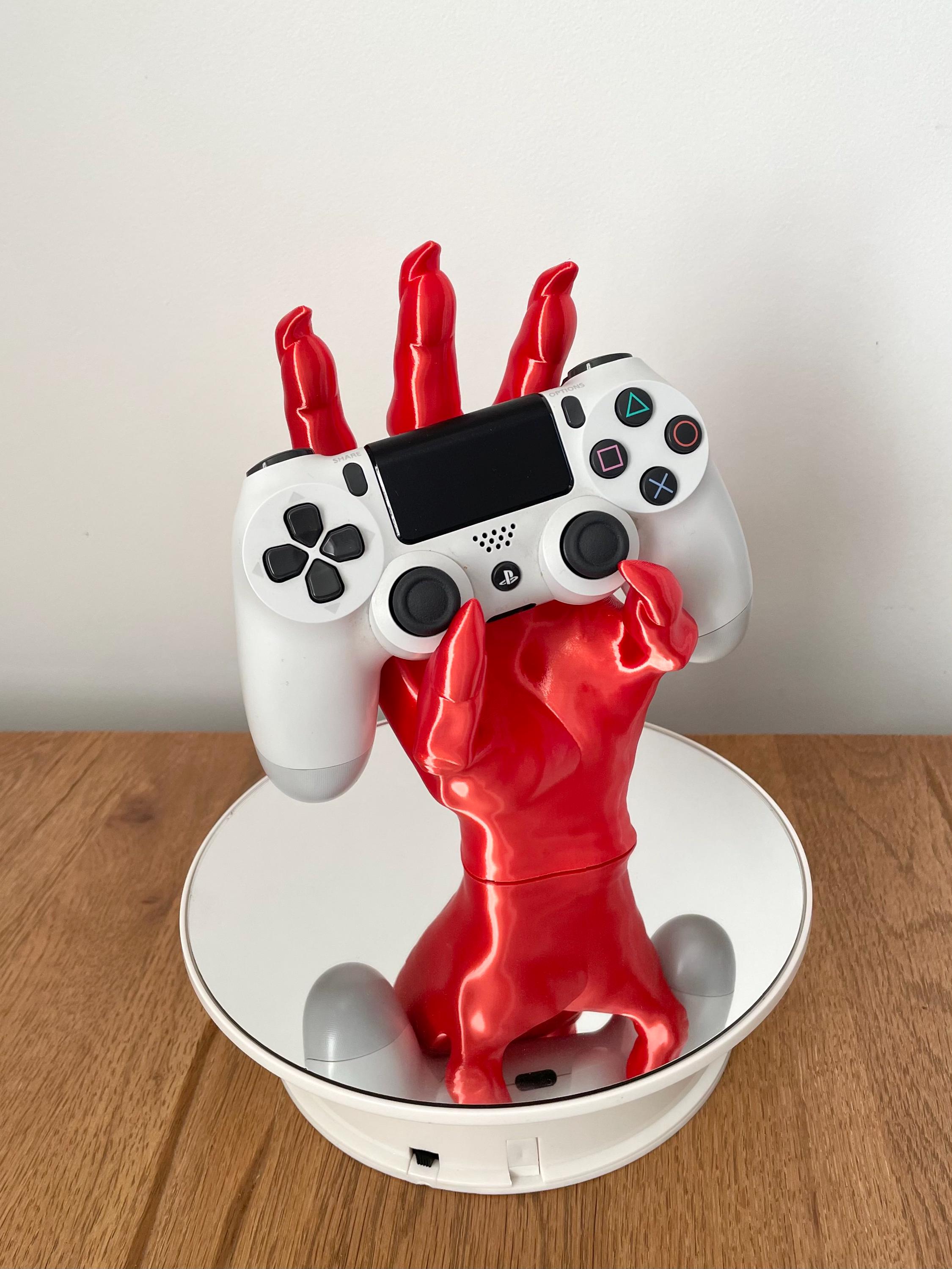 3D Printed Demon Hand Controller Holder – Spooky Gaming Display Stand ...