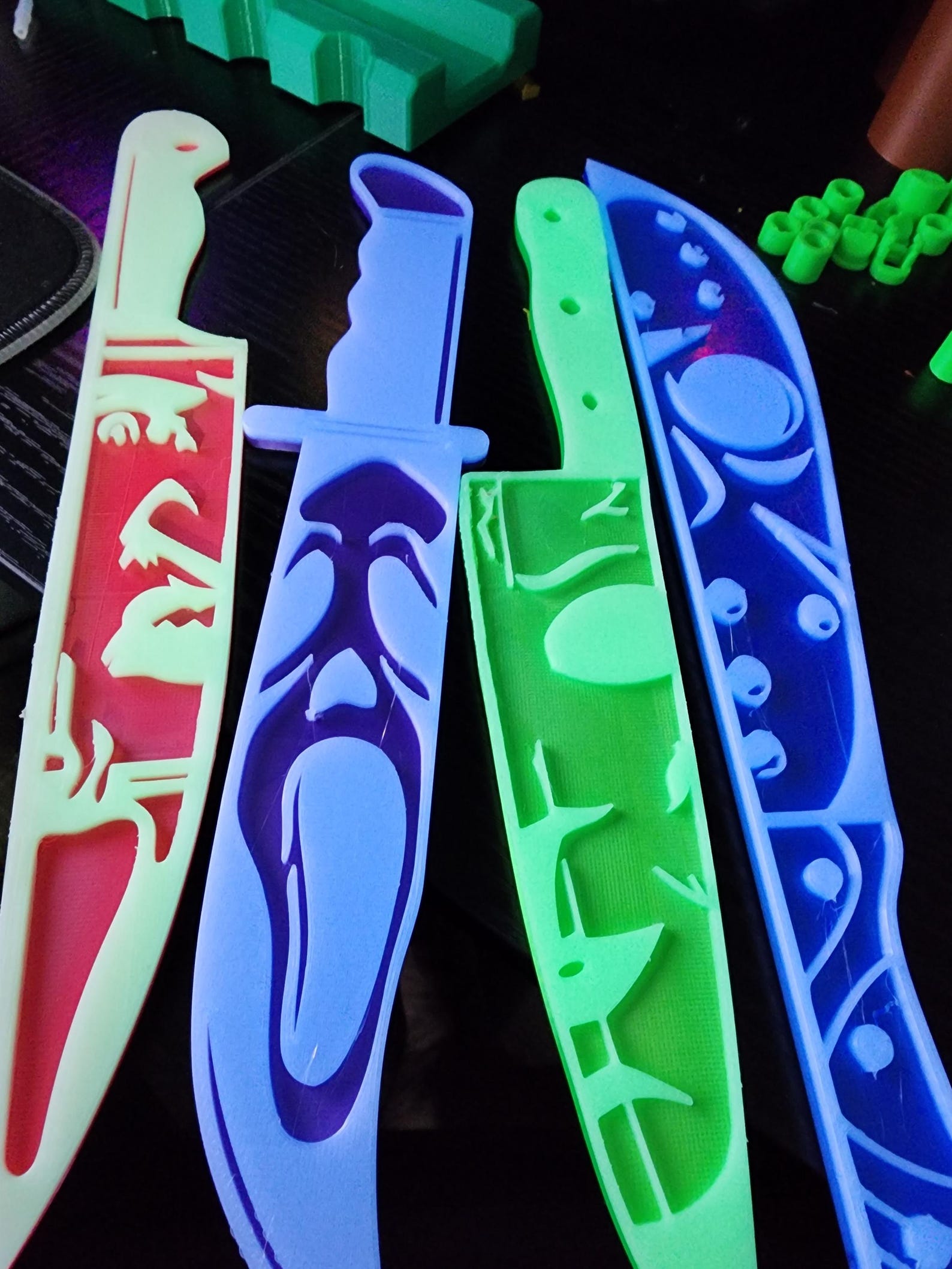 Chilling 3D Printed Horror Knives Set - Unique & Eerie Collectible ...