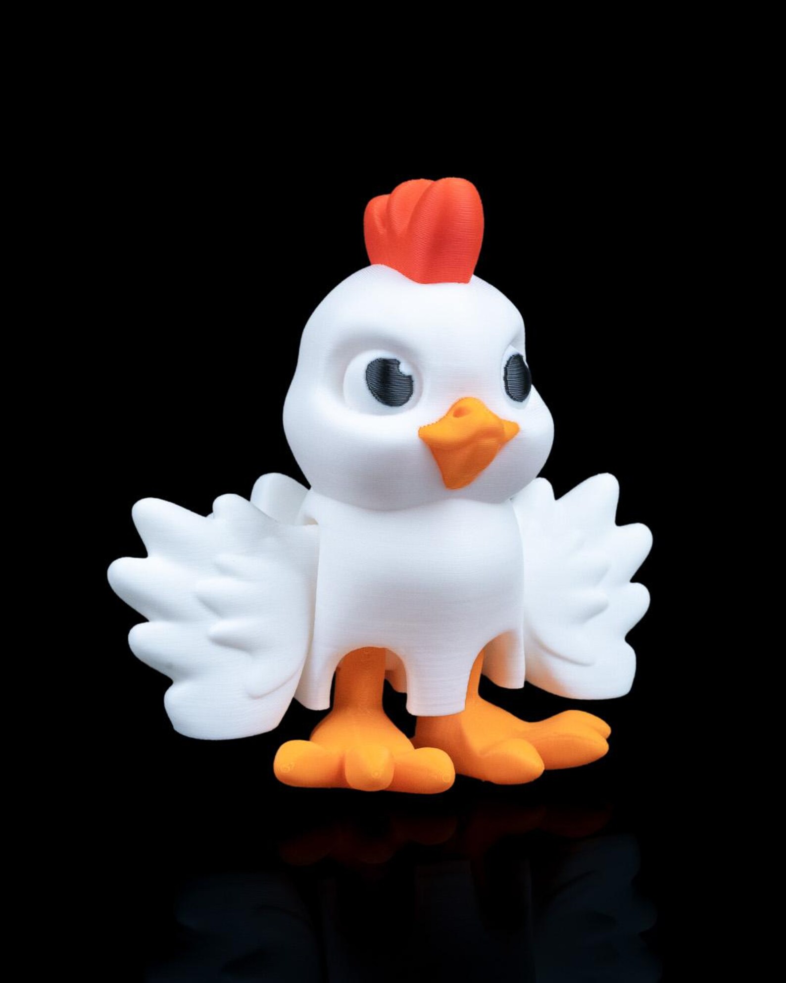 Flapper Chicken: 3D Printed Flexi Fidget Toy - Etsy