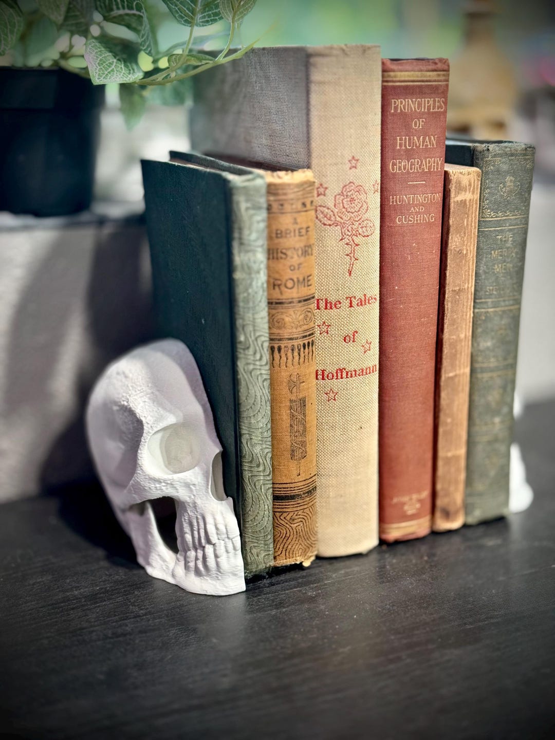 Skull Bookends – Boldly Hold Your Darkest Tales - Etsy
