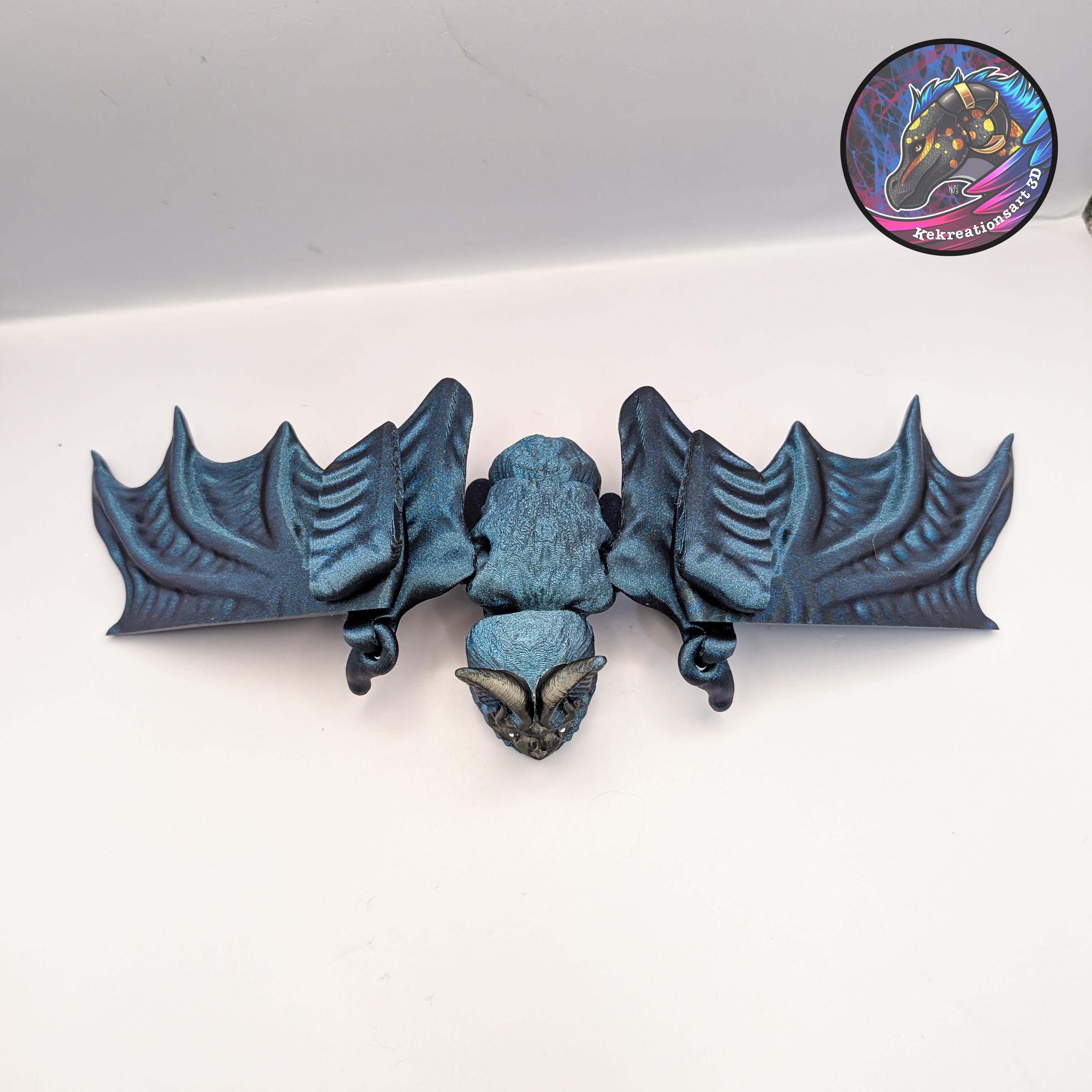 FLEXI Big Eared Bat – Poseable 3D Printed Friend - Etsy
