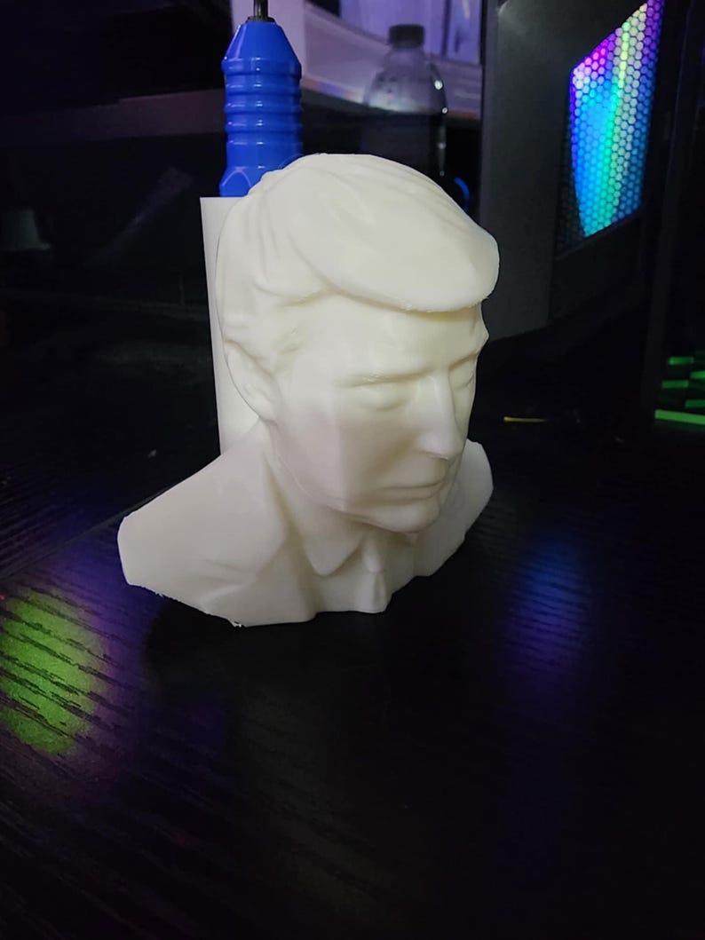 3D Printed Trump Bust Pencil Holder: Desk Organizer - Etsy