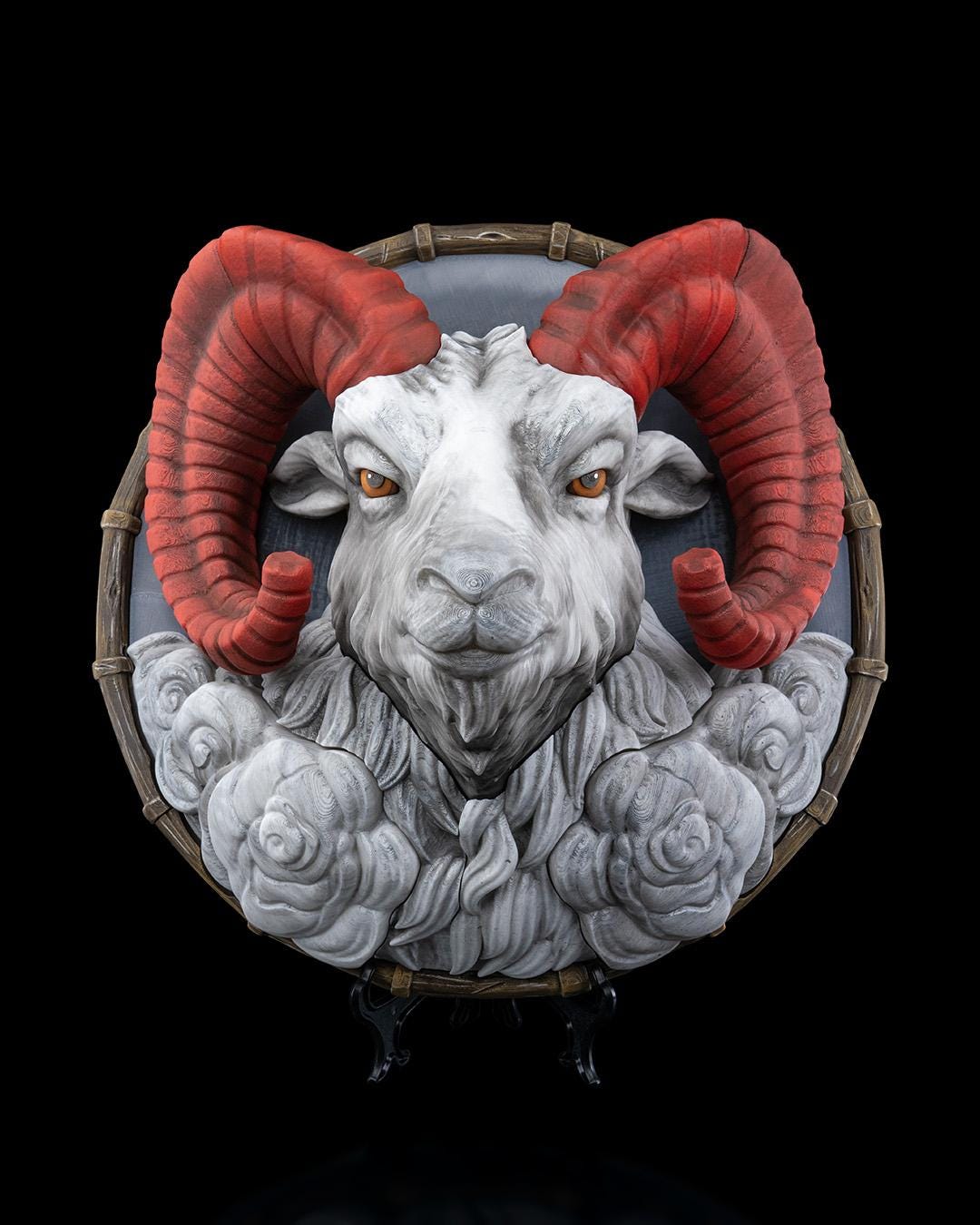 3D Printed Goat Wall Piece - Etsy