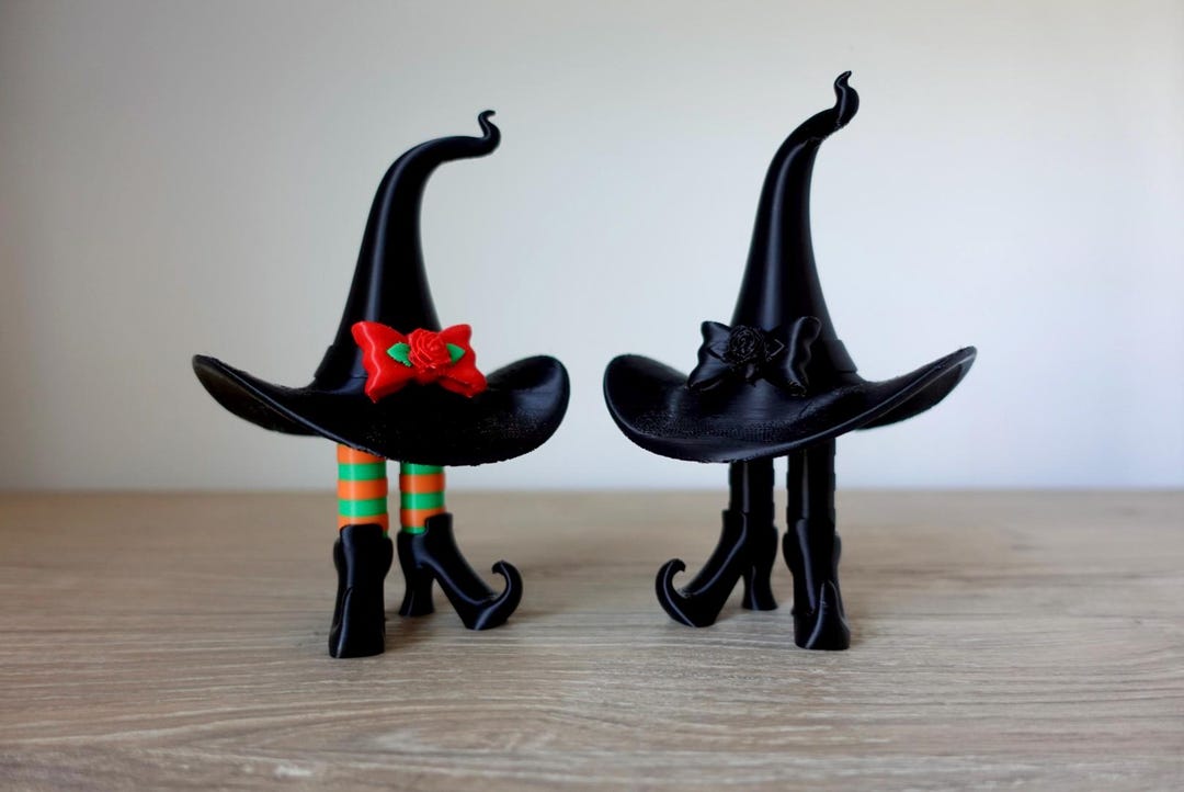 3D Printed Witch Hat Decoration: Halloween Whimsical Decor - Etsy