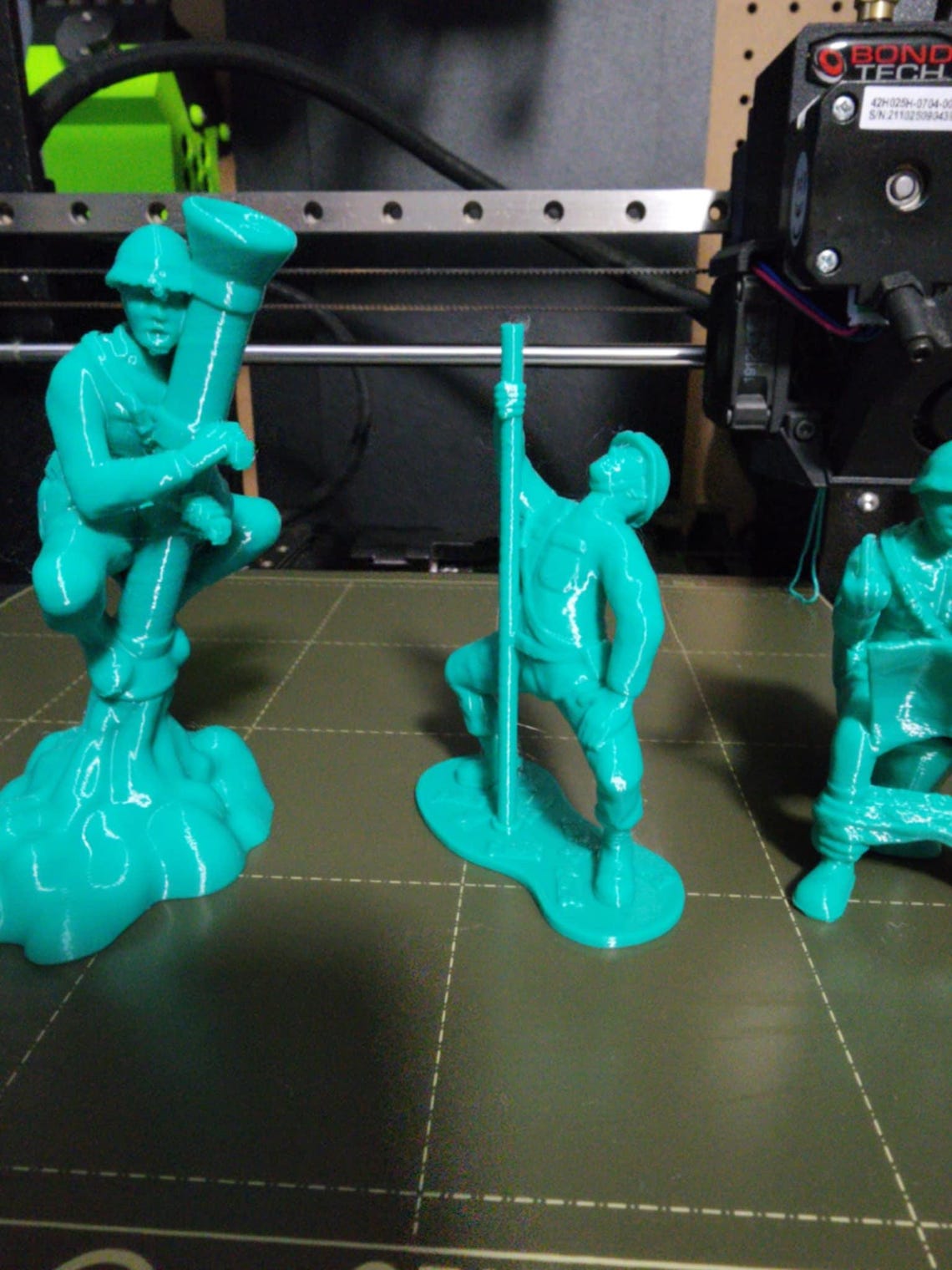 Comical 3D Printed Green Army Men - Etsy