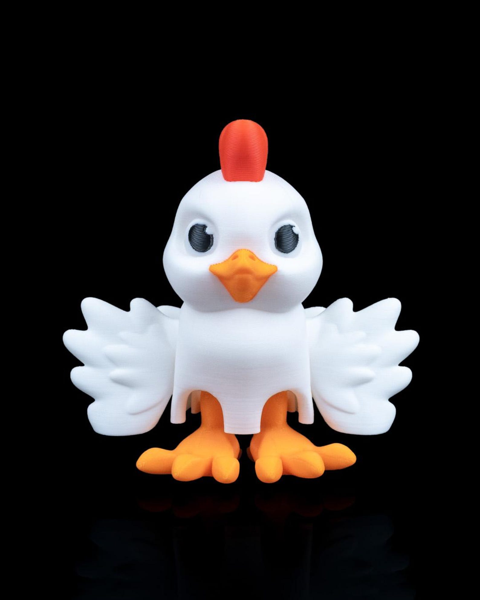 Flapper Chicken: 3D Printed Flexi Fidget Toy - Etsy