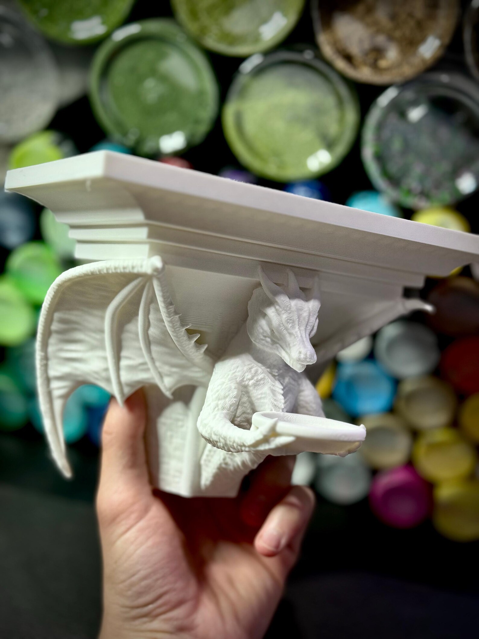 3D Printed Dragon Shelf – Epic Fantasy Decor for Your Walls! - Etsy