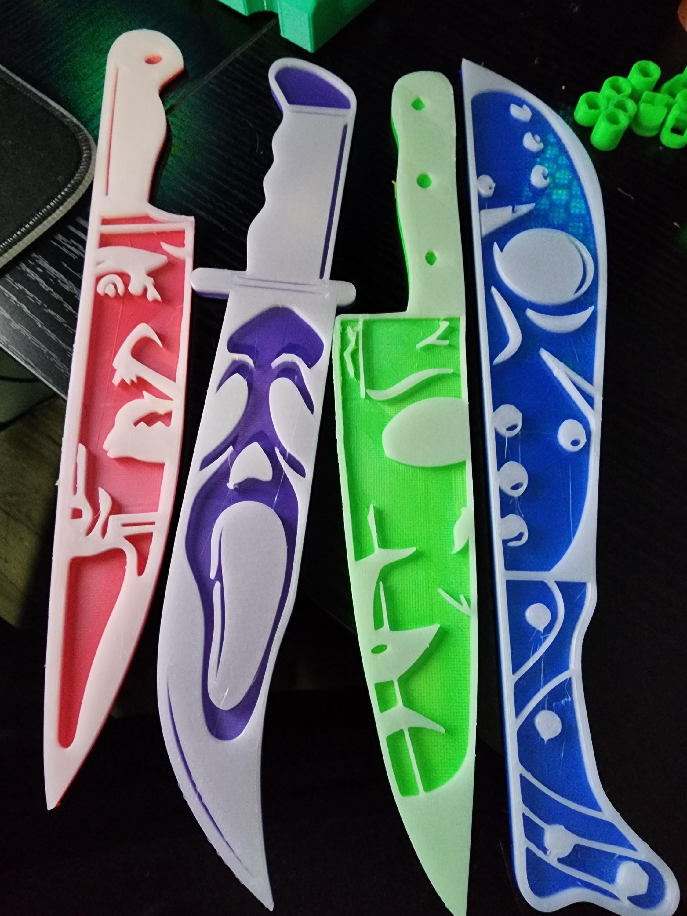 Chilling 3D Printed Horror Knives Set - Unique & Eerie Collectible ...