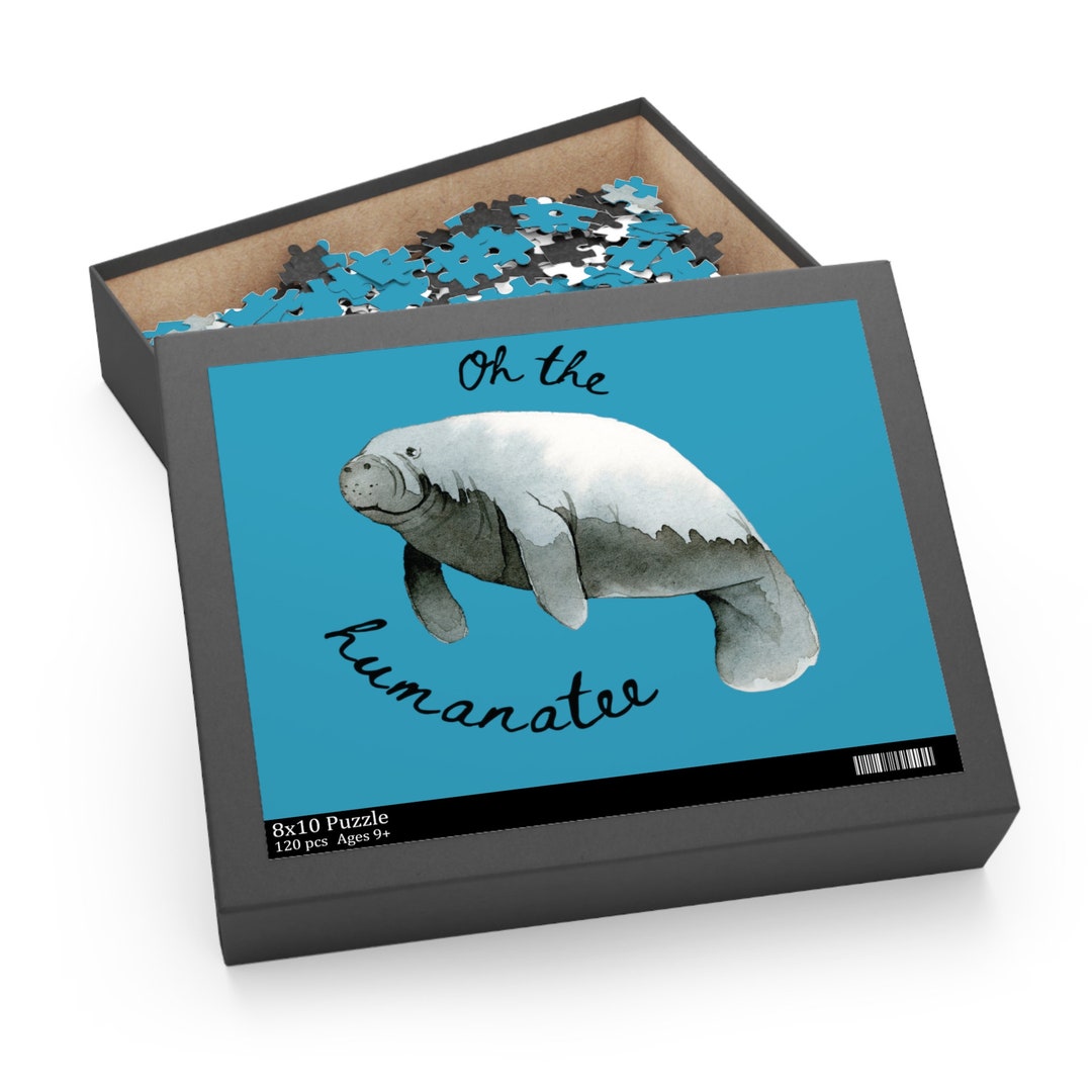 Manatee Puzzle (120, 252, 500-piece)oh the Humanatee Great Gift for the ...