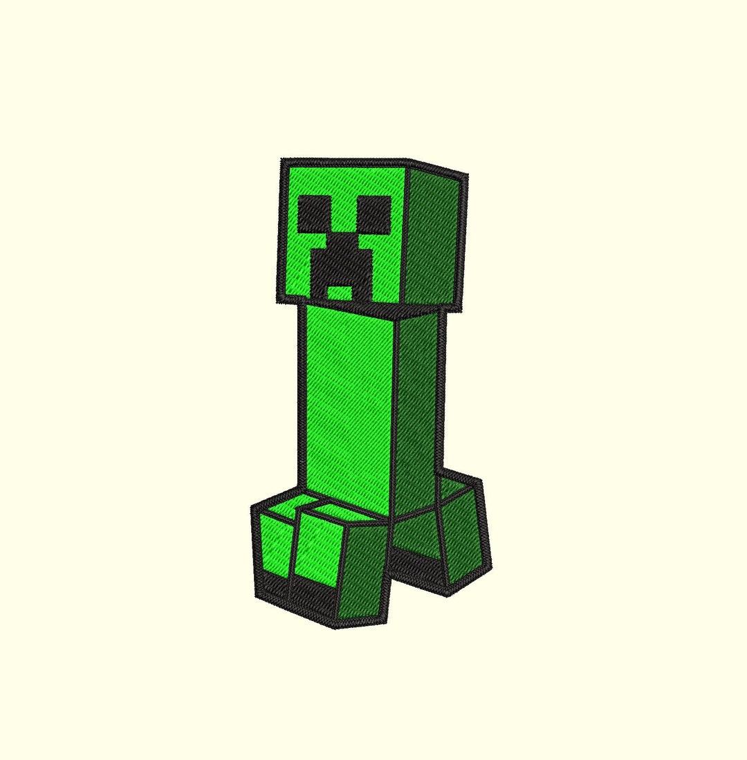 Minecraft Creeper Embroidery Design. Minecraft Embroidery Machine Files ...