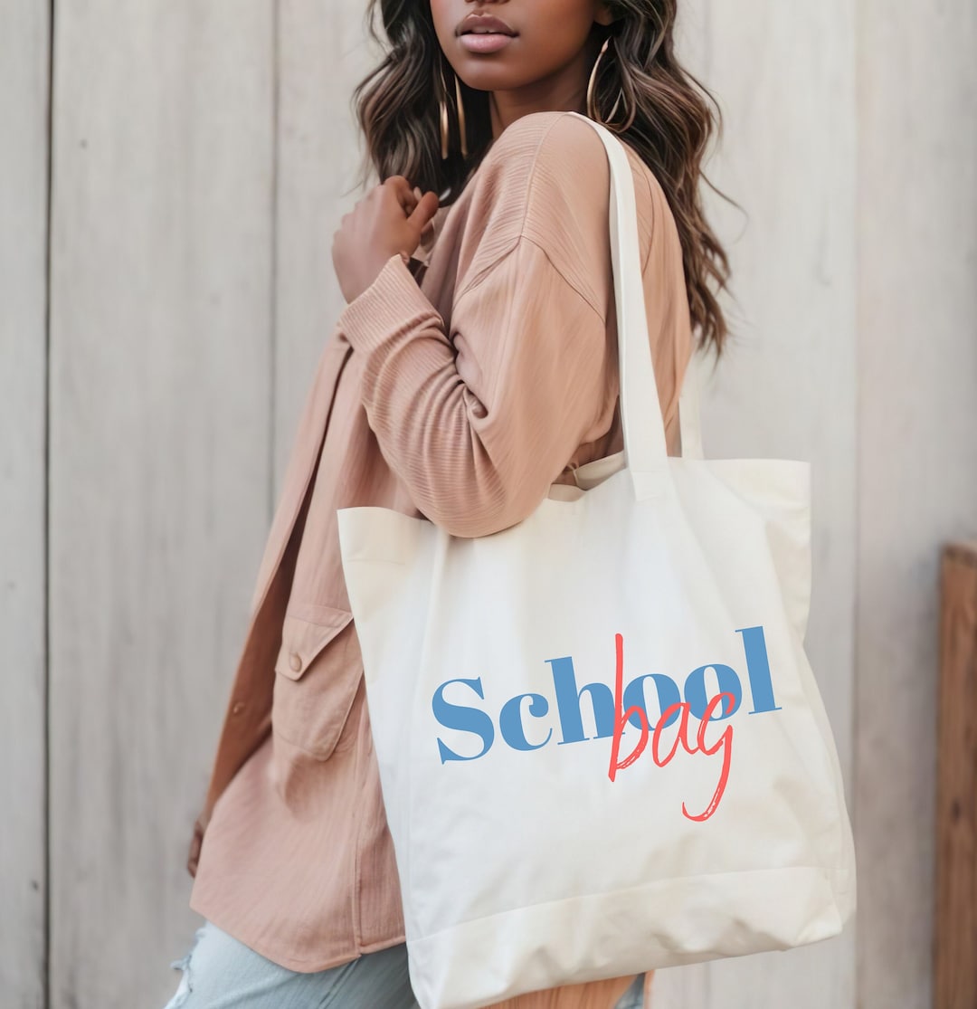School Bag for Teachers and Pupils, Slogan Tote Bag, Teacher Bag, Gift ...