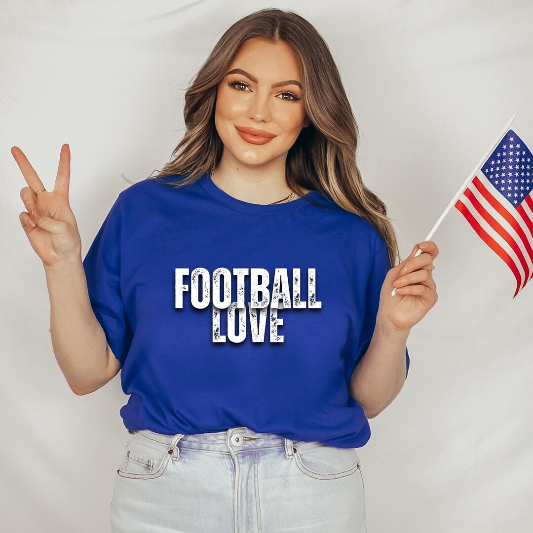 Football Love Shirt,funny Football Shirts,unisex Sport Tshirt,go,match ...