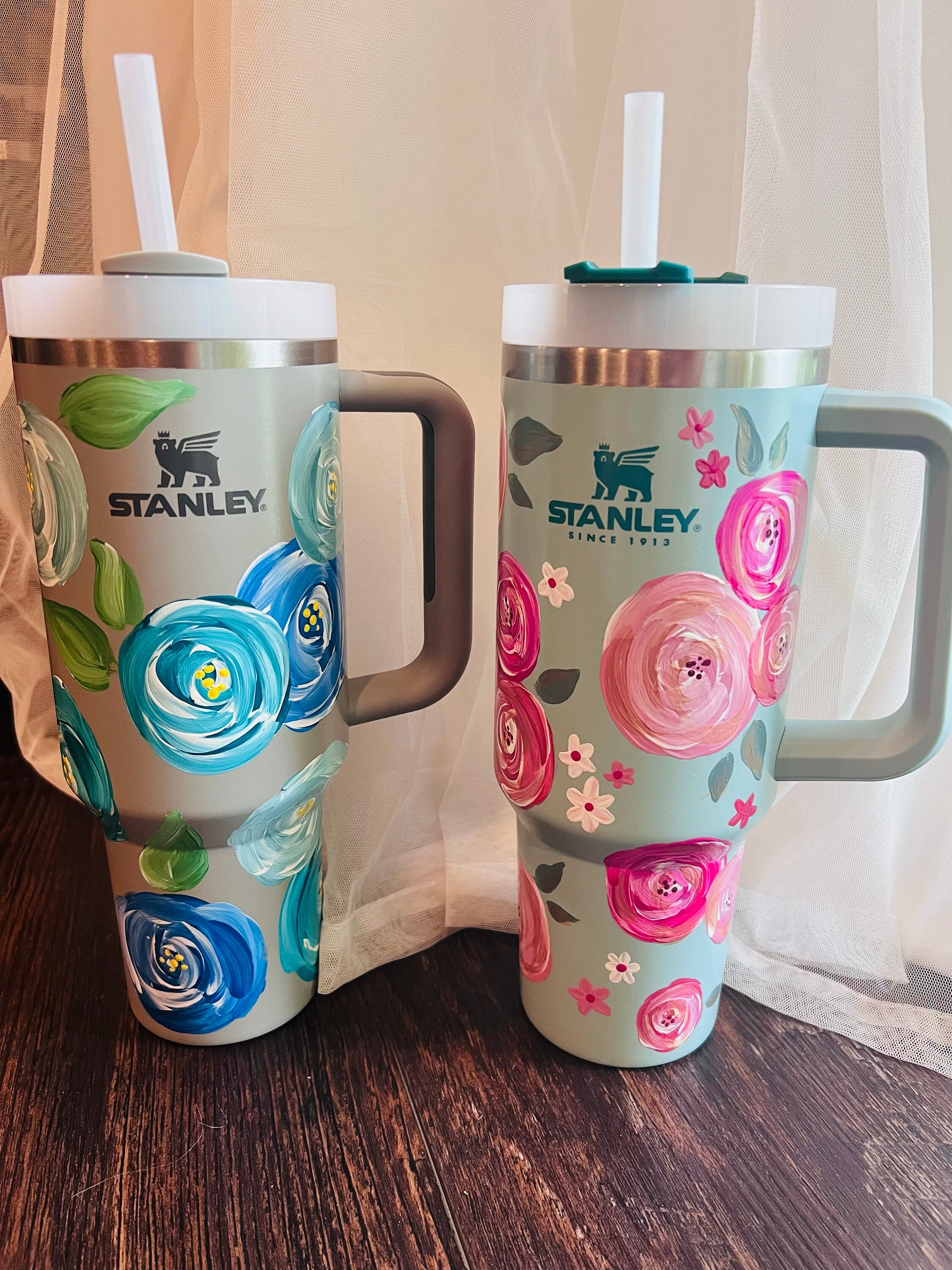 Custom Hand-painted Stanley, Painted Stanley, Stanley Tumbler, Custom ...